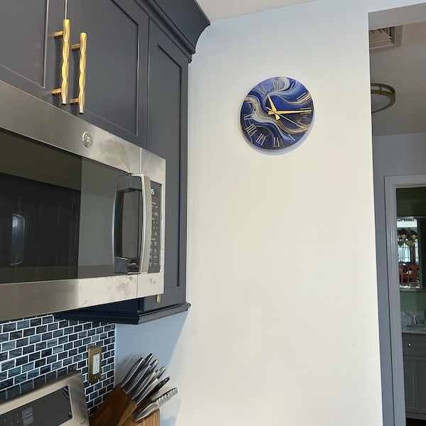 Glass Colorful Wall Clock Wall Art, Color Palette Tempered Glass Wall ...