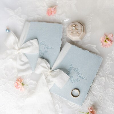 Antique Blue Letterpress Reserved Sign Set of 8 for Wedding and Special ...