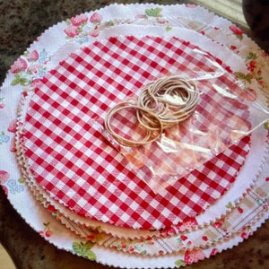 50 X Cream Lace Jam Wedding Lid Covers Twine/bands/labels | Etsy