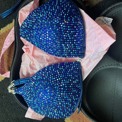 Lily Competition Figure Suit With Crystals/competition Suit/posing Suit ...