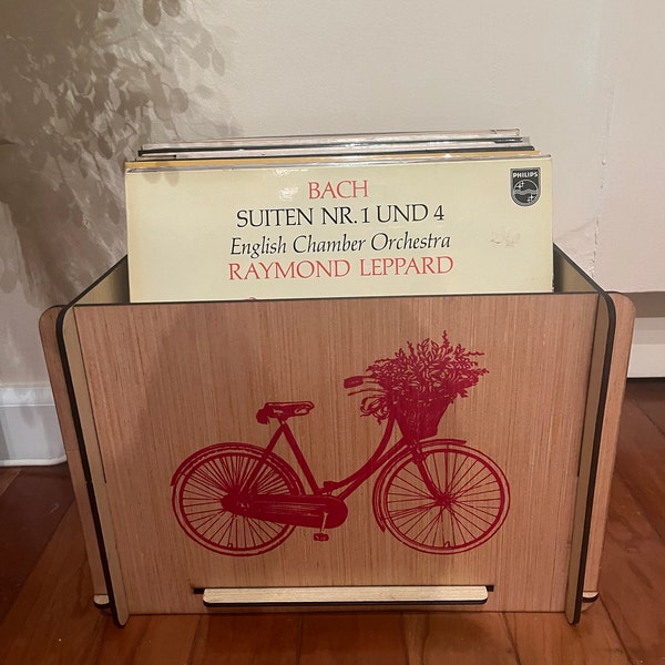 45 RPM Record Storage Box & Display Frame PLUS 3 Alpha Record Dividers ...