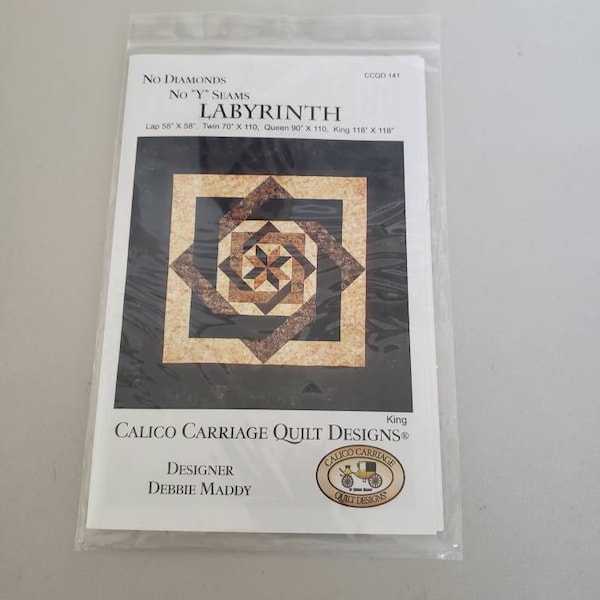 Labyrinth *pieced Quilt Pattern* From: Calico Carriage Quilt Designs CCQD141 - Etsy