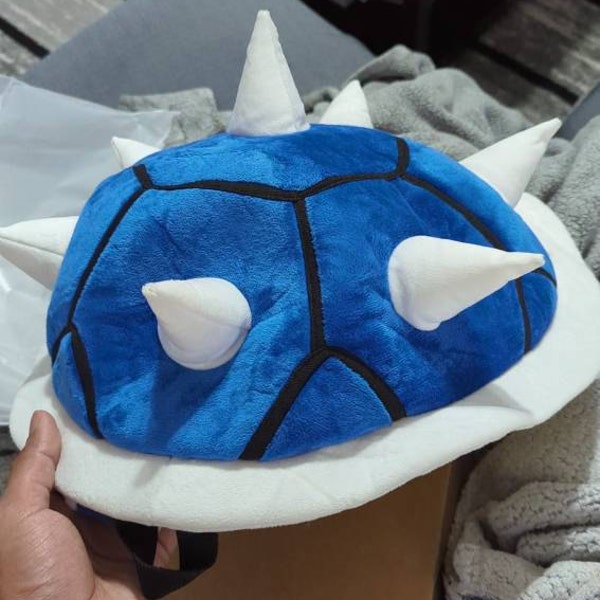 Blue Turtle Backpack With White Spike - Etsy