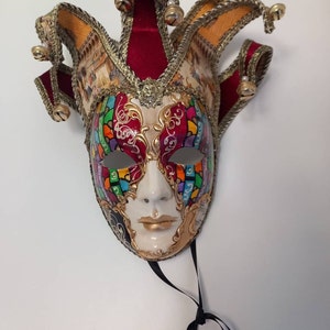 Handmade Jester Mask Wild Carnival Mask Ornament Mask - Etsy