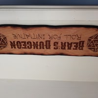 Custom Dnd D20 Dungeon Sign Personalized Dungeons and Dragons Tavern ...