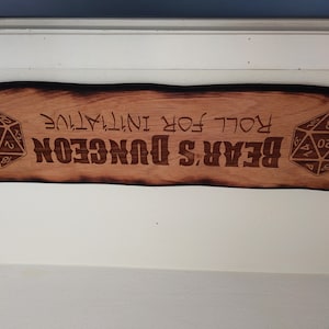 Personalized Dnd Wood Sign Medieval Wall Decor Dungeons and Dragons ...
