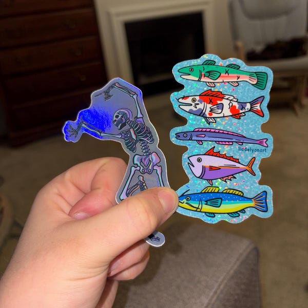 Skeleton Art Print, Colorful Skull Wall Art, Spooky Art, Halloween ...