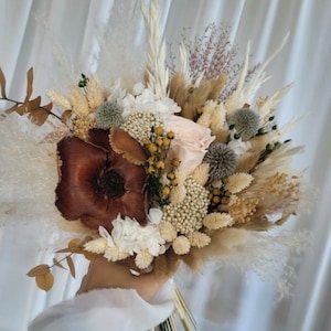 Boho Wedding Arch Dried Flowers Arrangement Rustic Arches - Etsy