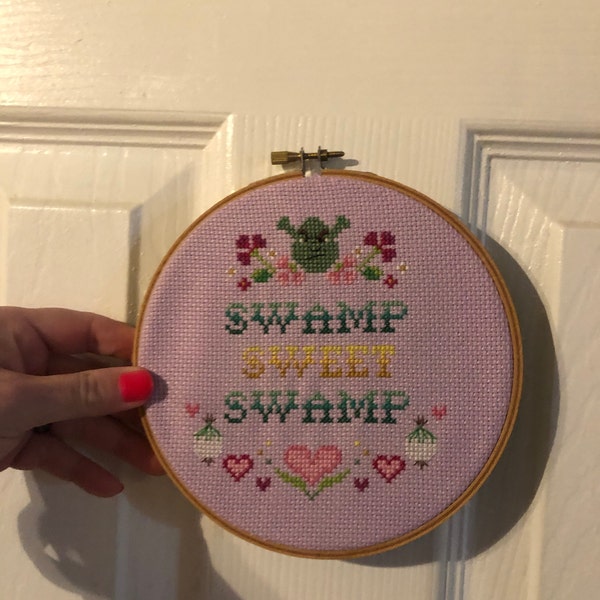 Swamp Sweet Swamp - Modern Cross Stitch PDF Pattern - Home Sweet Home ...