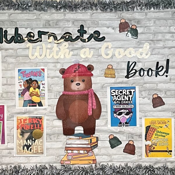 Library Bulletin, Winter Bulletin, Bulletin Board Kit, Office Bulletin ...