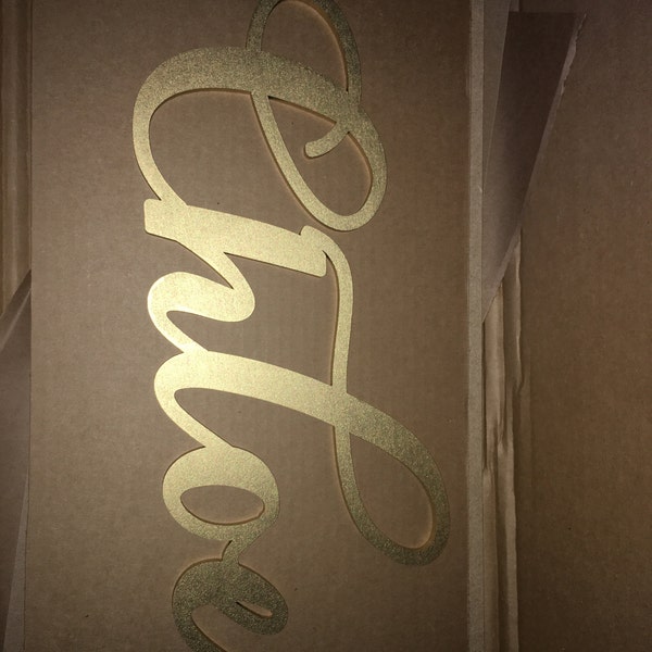 Gold Baby Name Sign Calligraphy Font - Etsy