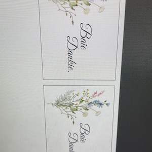 Wildflower Watercolor Floral Clipart,autumn Boho Flower Frame,garden ...