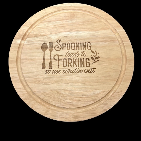 Spooning Leads to Forking so Use Condiments, Funny Cutting Board Svg ...