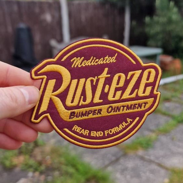 Rust-eze Logo Cars Movie Embroidered Iron-on Patch - Etsy