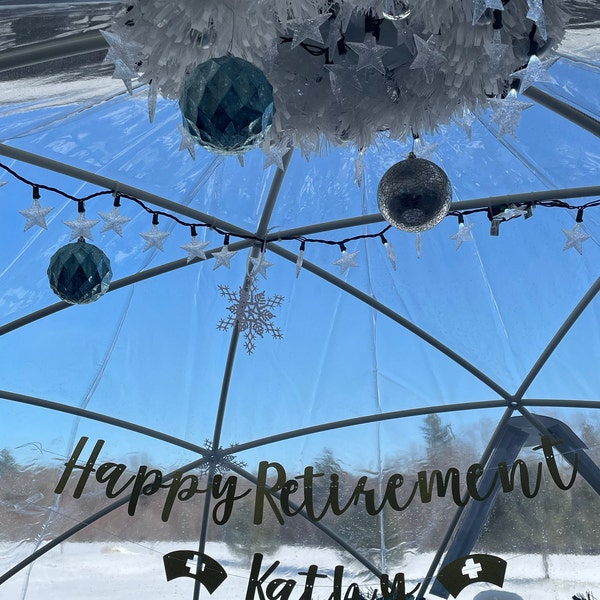 Personalized Retirement Banner, Coworker Leaving Gift, Retirement Party ...