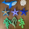 Seashells Sewing Pattern PDF. Coastal Ornaments Decor. Sea Stars Easy ...