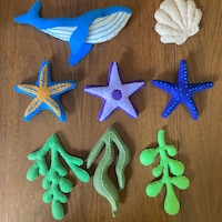 Ocean Animals Sewing Pattern PDF and SVG. Felt Sea Animal Toys Easy ...