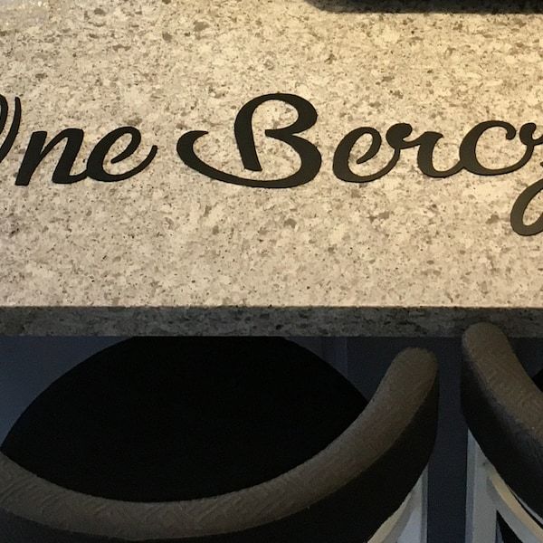 Script House Address Sign | Address Sign | Modern Address | Art Decor ...