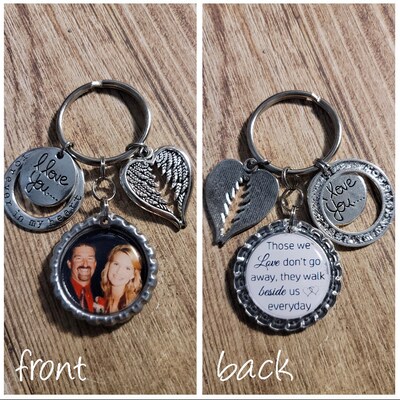 Memorial Keychain Memorial Gift Photo Memorial Memorial Keyring Photo ...