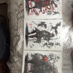 3-piece Set Fine Art PRINT 8x10 Wot Rand Mat Perrin With Calligraphy - Etsy