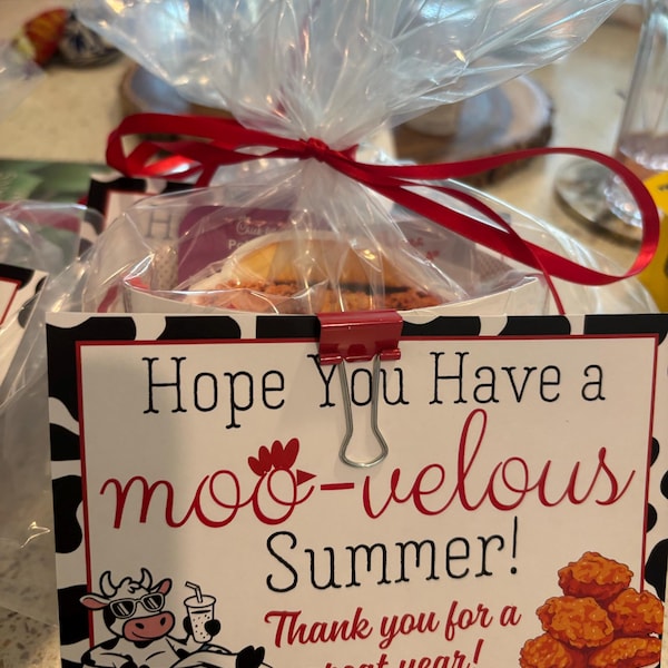 Thank You for Moo-tivating Our Students, Teacher Appreciation Tag ...