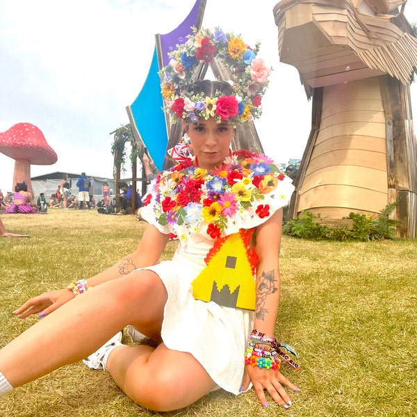 Midsommar May Queen Crown, Flower Crown With Arch, Giant Flower Crown ...