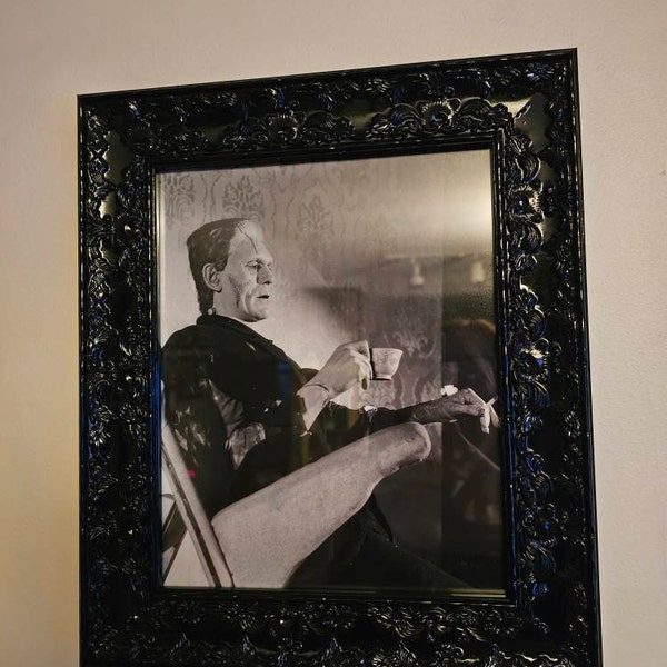 Renaissance, Ornate Obsidian Black Picture Frame, 1.75" Wide, 35 Common ...