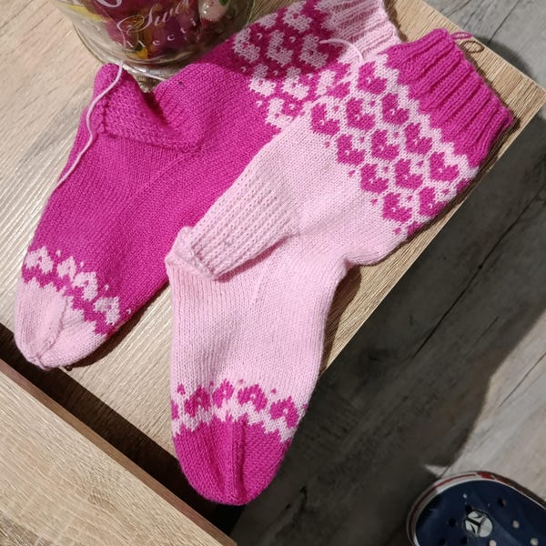 Heart Warming Socks - PDF Knitting Pattern - Digital Download. Sock ...