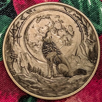 Divine Serenity Brass Coin With Angelic Figure double-sided - Etsy