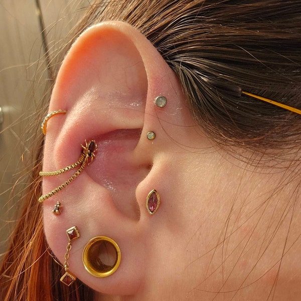 NEW ‣ BEATTI Draping Chain Collection • Box Chain Attachment • Piercing ...