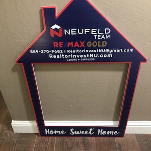 Real Estate Marketing Photo Booth Props Realtor Selfie Frame ...