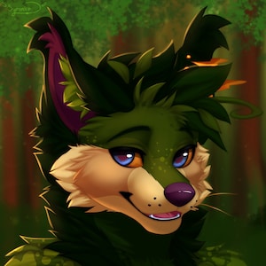 Fursona Coloring Page Smirk Pfp Icon Base Furry Digital - Etsy