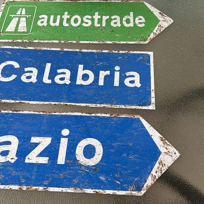 Modena Italian Style Metal Road Sign Man Cave Garage Sign - Etsy UK
