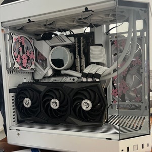 Sakura Cherry Blossom Branch Collection Tricolor Gaming Computer ...