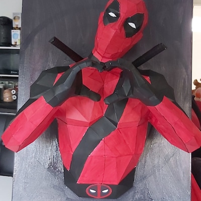 Deadpool Papercraft , PDF Template, DIY 3d Model, Fanart, Paper ...