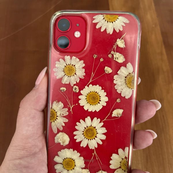 Pressed Flower Phone Case, Dried Flower Samsung Galaxy S24 S23 S22 ...