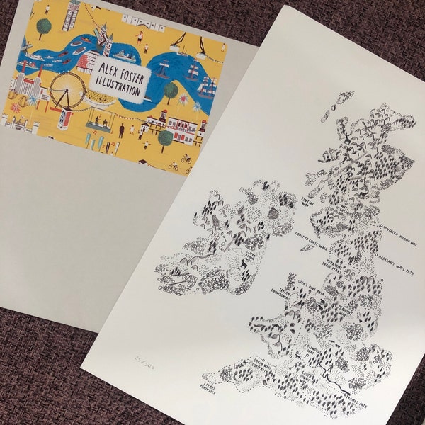 Craft Beer in East London Map Illustrated Print Map Print Map ...