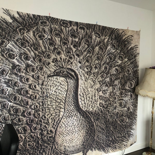 Farmhouse Tapestry, Antique Nature Wall Hanging, Rustic Modern Tapestry ...