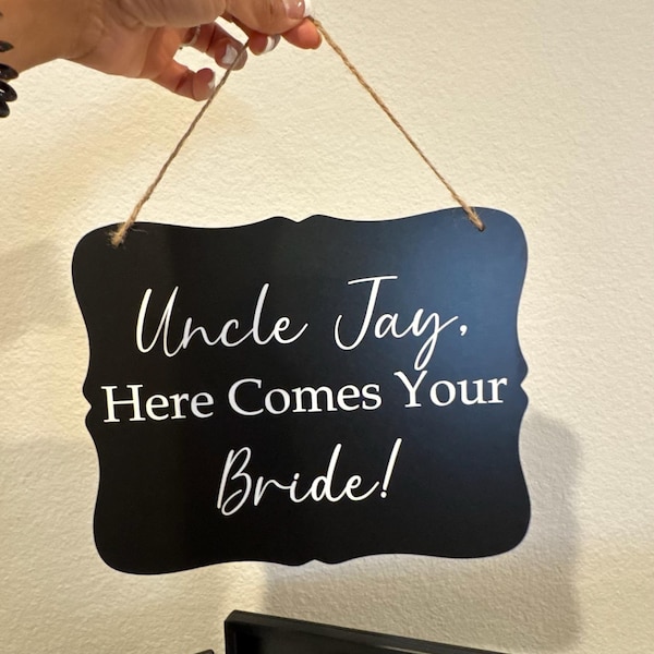 MULTIPLE Personalized Ring Bearer Sign || Wedding, Elopement || Rustic ...