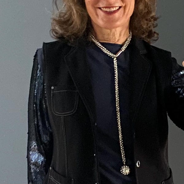 Trinny Crystal Pearl Necklace - Etsy