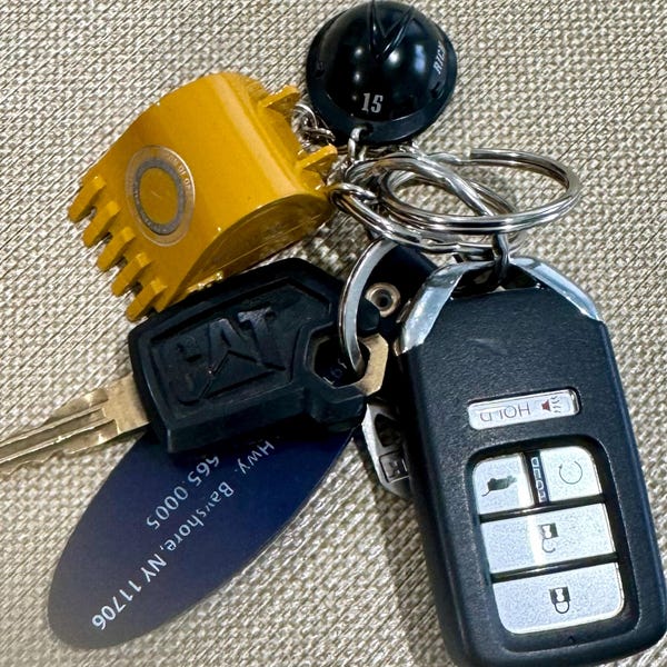 BLANK Tri-cone Keychain, No Engraving, Oilfield, Drill Rig, Oil and Gas ...