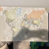 Giant World Map Mural Classic Home Decor, Living Room, Bedroom, World ...