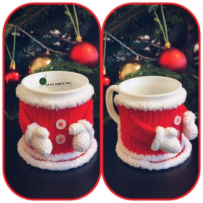 Crochet Christmas Mug Jumper Pattern - Etsy