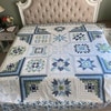 Handmade Quilt Celestial Fabric by Zen Chic for Moda 77x 89 double Bed ...