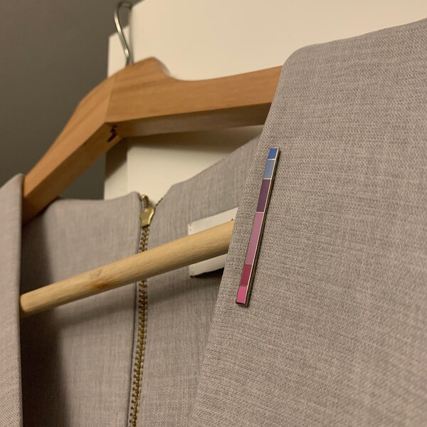 Bisexual Rod Pin — Subtle Pride Flag Accessory LGBT Queer Bi Bicurious ...