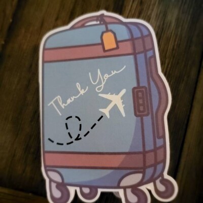 Flight Attendant Thank You Card, Flight Crew Thank You Card, Airplane ...