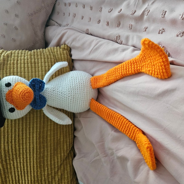 Easy Pattern Crochet Goose With Long Legs Goose Amigurumi PDF Crochet ...