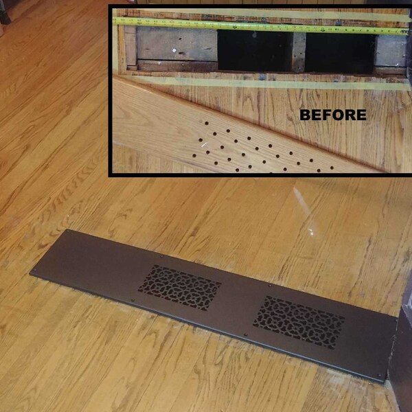 Custom Small Size Handmade Heavy Cast Aluminum Air Return Grate Cover ...