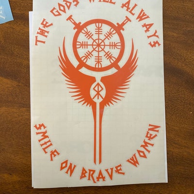 Die Cut Viking Decal, Valkyrie Sticker, Viking Woman Decal, Viking ...