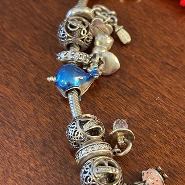 Pandora Stay Cool Emoji Charm, Face, Glasses and Kiss, Pink Lips ...